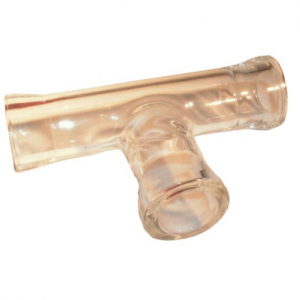 Ace Glass Inc 8837-03 – 3/4" x 1/2" Beaded Process Pipe Reducing Tee ...