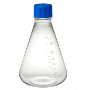 MTC Bio F4063-F – 1000ml Erlenmeyer Flask, PETG, Flat Disposable Volume ...