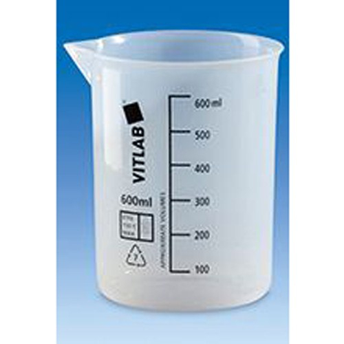 BrandTech V110804 – VITLAB 600ml ETFE Griffin Beaker with Graduation Volume: 600ml | Lab ...