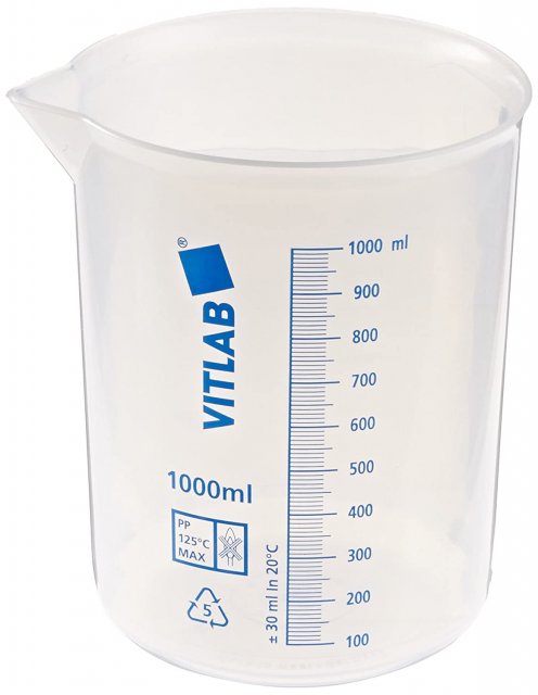 BrandTech 614081 – VITLAB Griffin Beaker w/ Molded Graduation Volume ...
