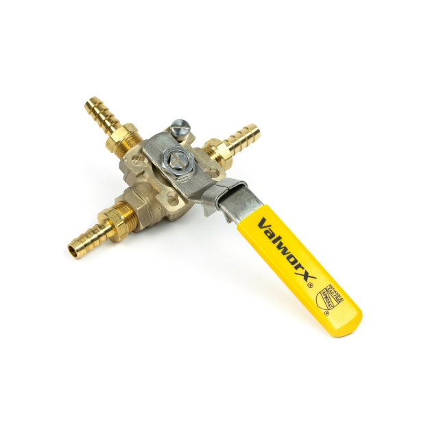 Fischer Technical Company LAV-3WAYVALVE – 3-Way Brass Ball Valve | Lab ...