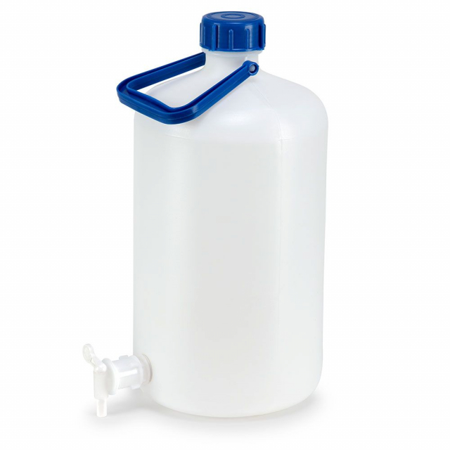 Globe Scientific 601662 – Carboy with Spigot, HDPE, Heavy-Duty 10 Liter Capacity: 10 Liter | Lab ...