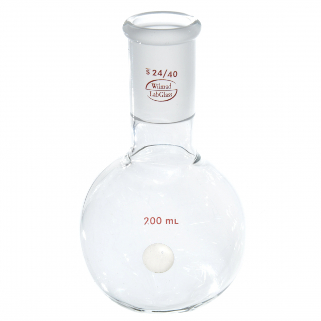 Wilmad-LabGlass LG-7220-146 – Round Bottom Flask, 200mL, 24/40 Joint ...